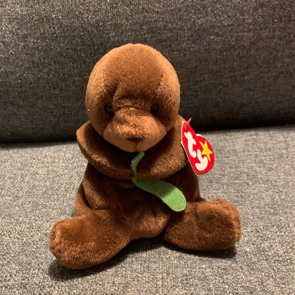 Ty | Toys | Ty Beanie Babies Seaweed The Otter Style 480 996 | Poshmark